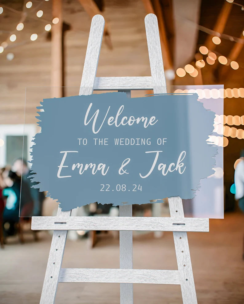 Gorgeous Layered Printed A3/A2 Clear Perspex Birthday Sign | Baby Show ...
